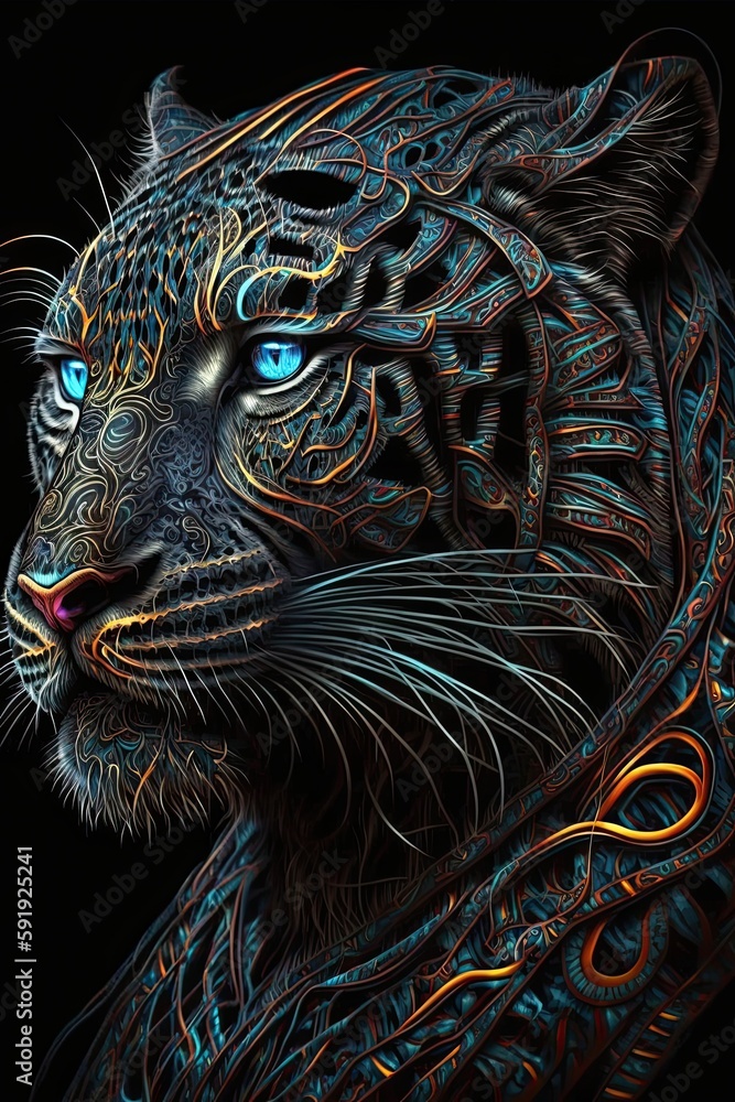 Pure Black Tiger