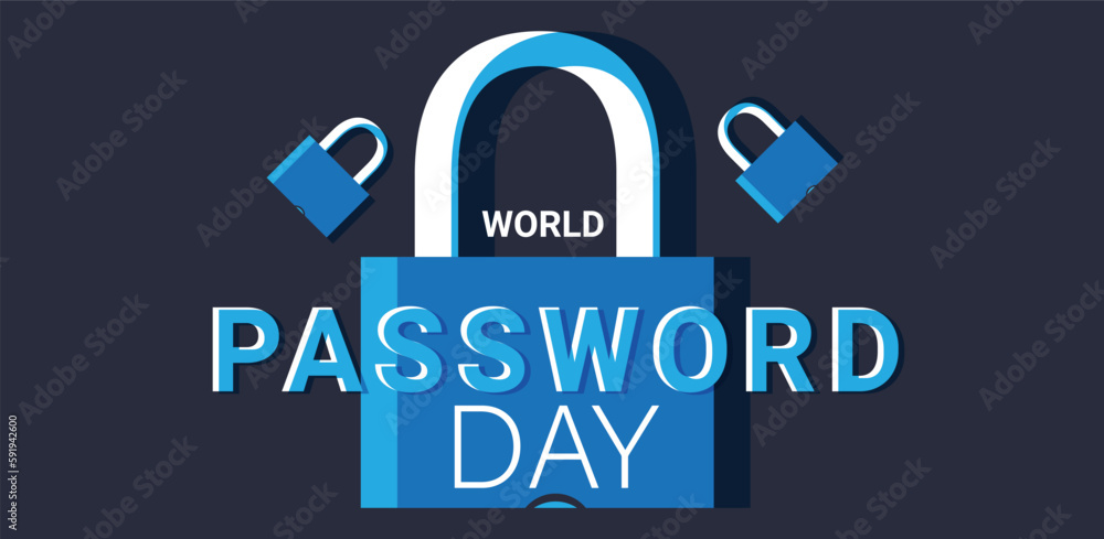 World password Day. Template for background, banner, card, poster Stock ...