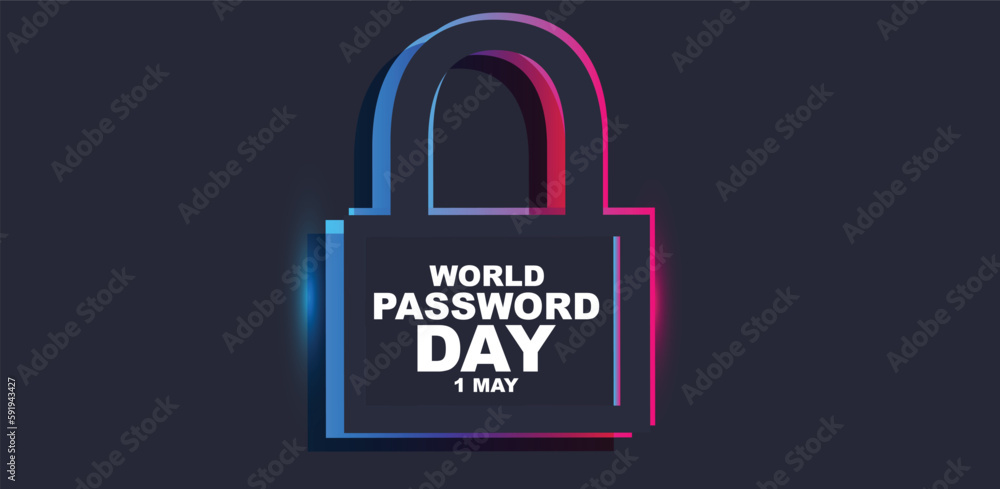 World password Day. Template for background, banner, card, poster Stock ...