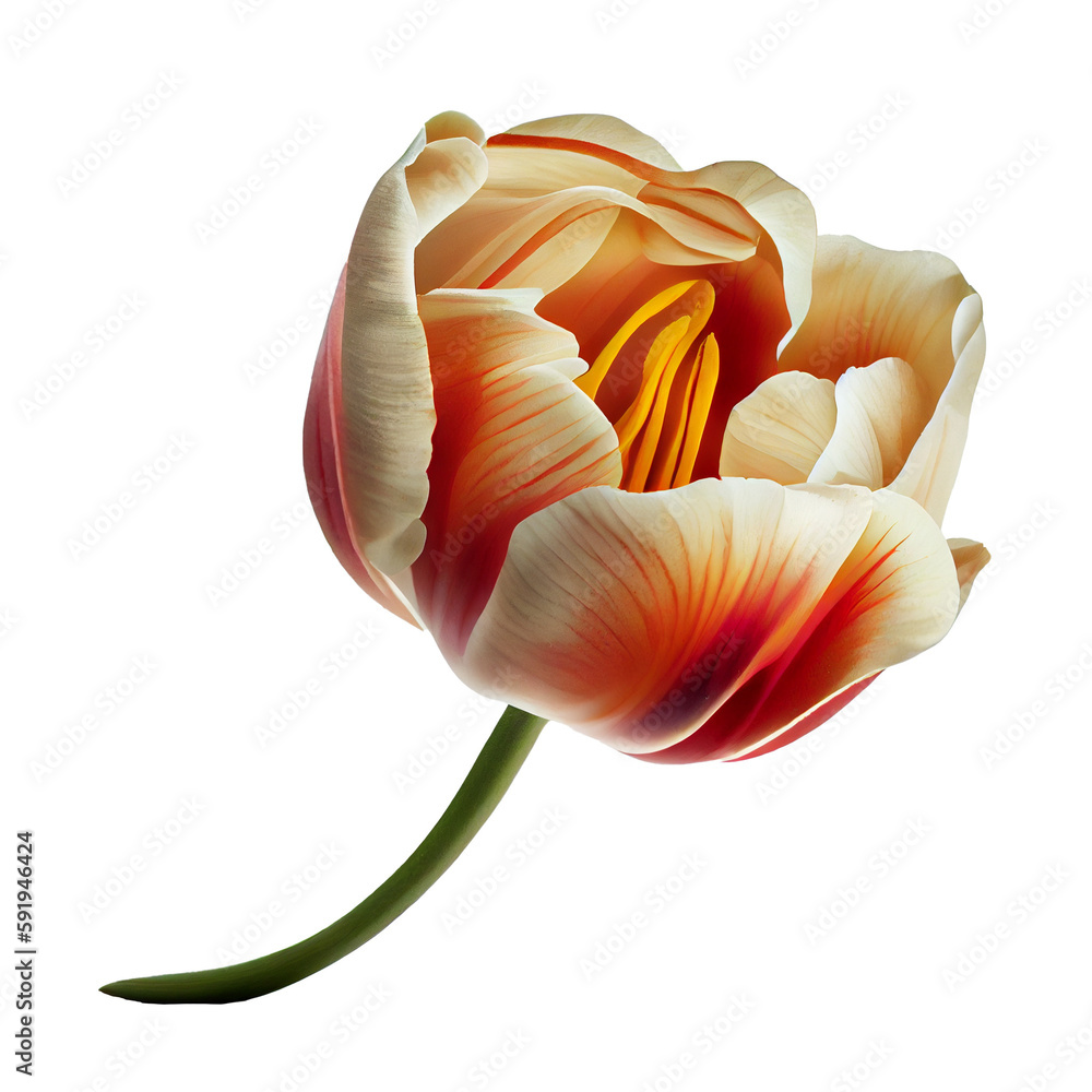 tulip isolated on transparent background Stock Illustration | Adobe Stock