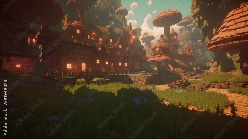 Map of the enchanted forest with various landmarks and locations for ...