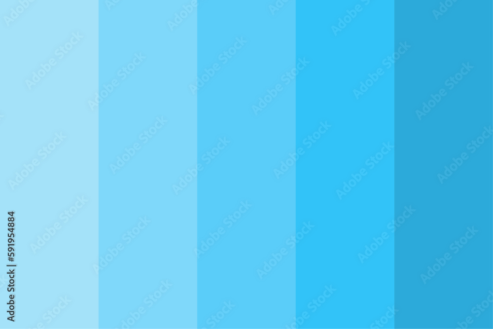 Cyan color palette vector illustration, Shades of Cyan Color Palette ...