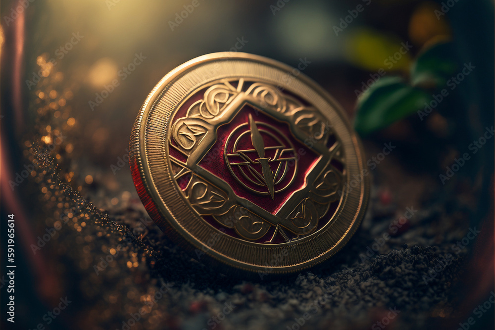 ancient empire coin generated by AI Stock Illustration | Adobe Stock