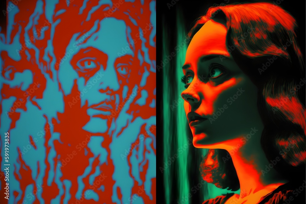 Sovietwave and synthwave remakemovie still of Dario Argentos Suspiria ...