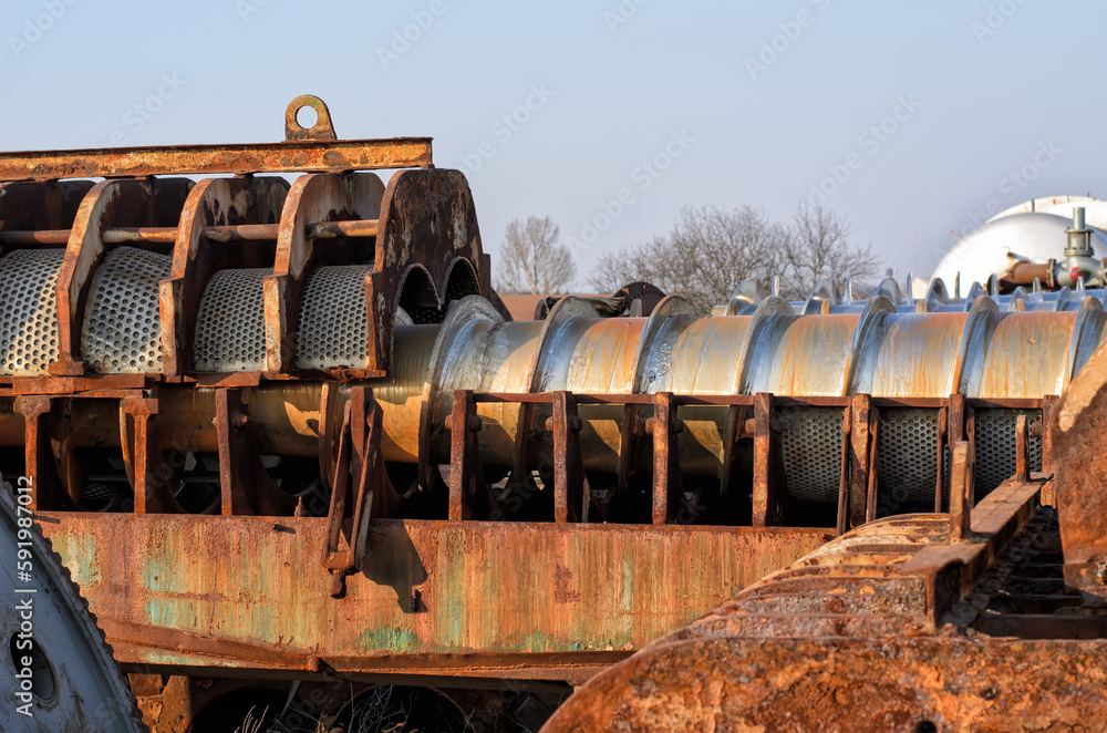 Special used industrial equipment from sugar beet plant (factory ...