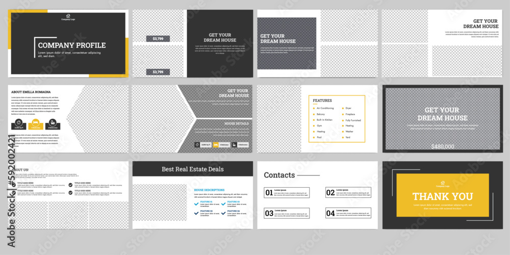 company presentation, poster presentation, report template, annual ...