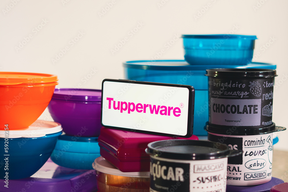 April 12, 2023, Brazil. In this photo illustration, a pile of various ...