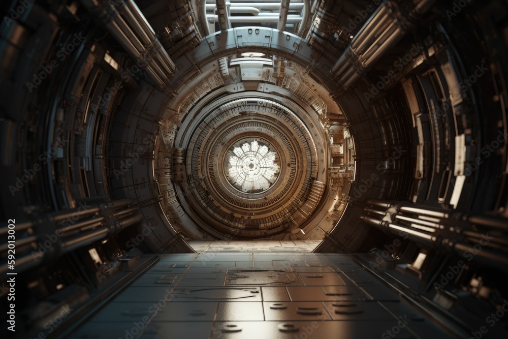 Time travel: photorealistic version of a time machine created by ...