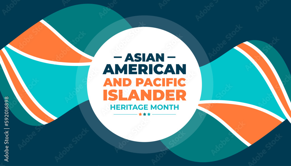 Asian American and Pacific Islander Heritage Month background or banner ...