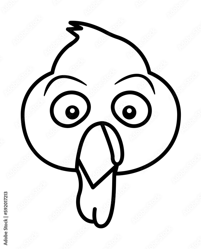 Cartoon, emoji, smiley, turkey icon illustration on transparent ...