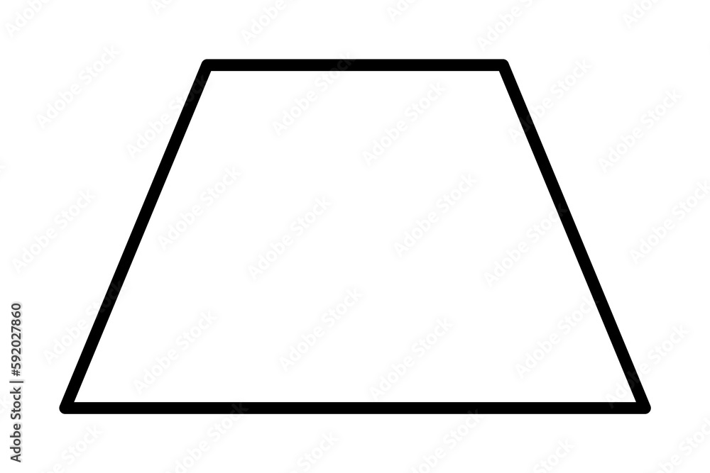 trapeze icon illustration on transparent background Stock Illustration ...