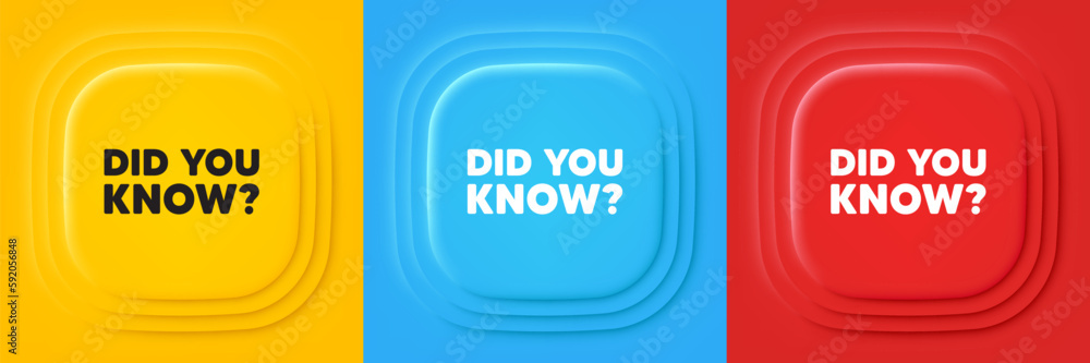 Vetor de Did you know tag. Neumorphic offer banners. Special offer ...