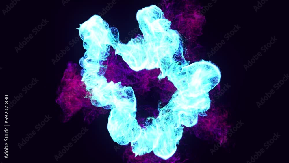 Shockwave. Colorful beautiful bg with lambent magic particles. Glow ...