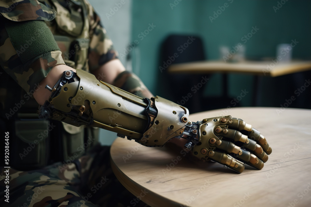 Prosthetic hand created by FDM 3D printer for soldier with amputte hand ...