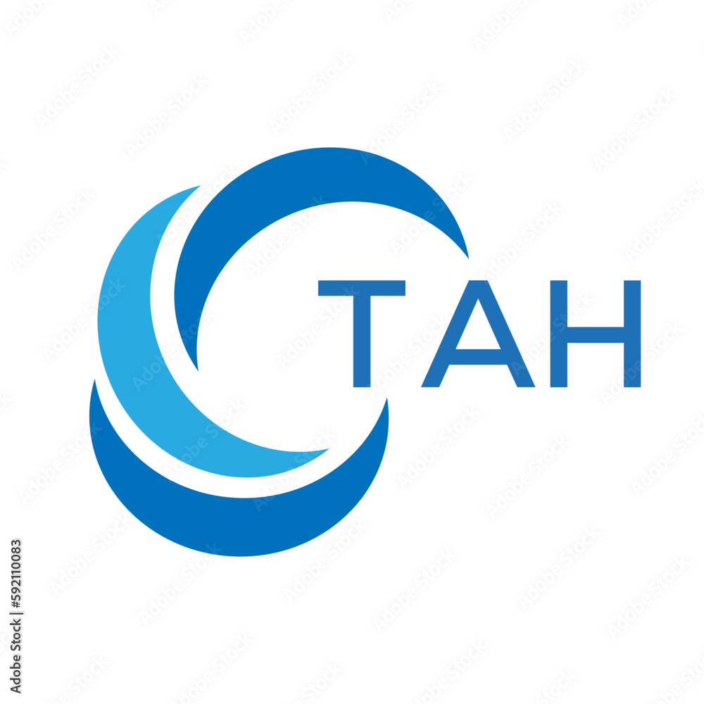 TAH Letter logo design template vector. TAH Business abstract ...