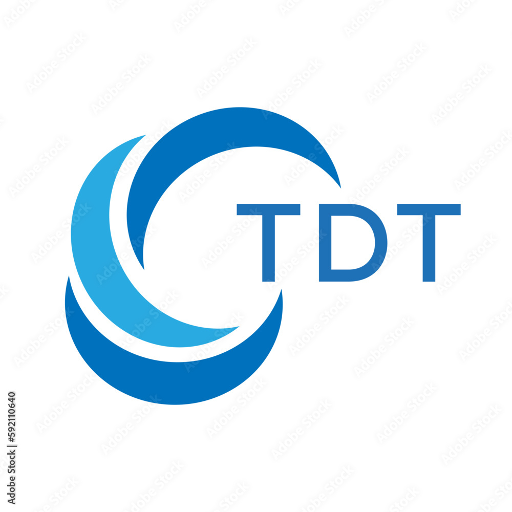 TDT Letter logo design template vector. TDT Business abstract ...
