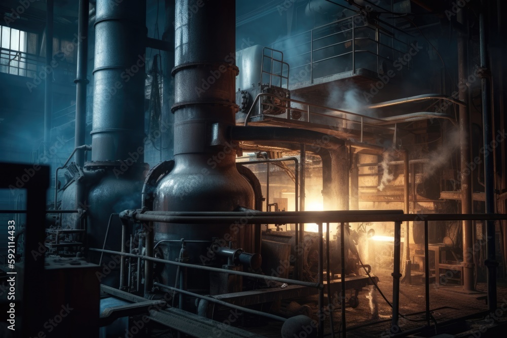 Toxic emissions: images of industrial pollution and harmful waste Stock ...