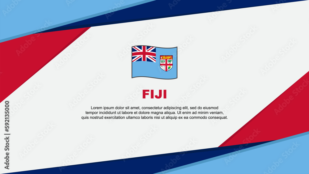 Fiji Flag Abstract Background Design Template. Fiji Independence Day ...