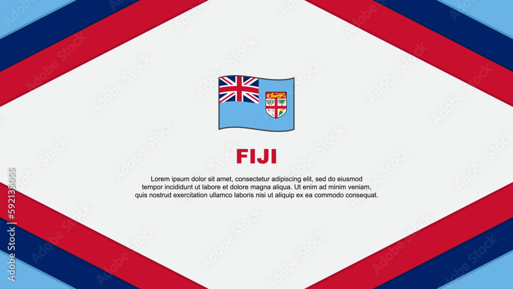 Fiji Flag Abstract Background Design Template. Fiji Independence Day ...