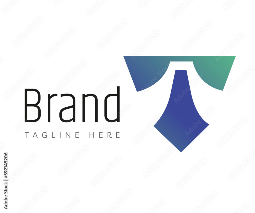 Letter T logo icon design template elements. Creative logo with initial ...