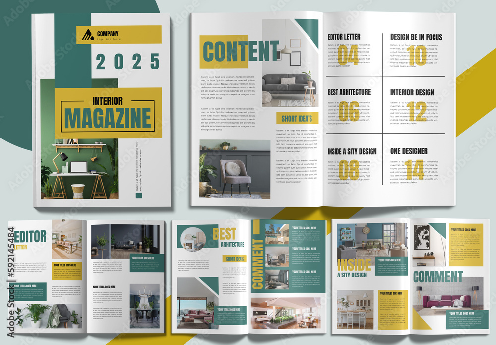 Product Magazine Design Template Stock Template | Adobe Stock