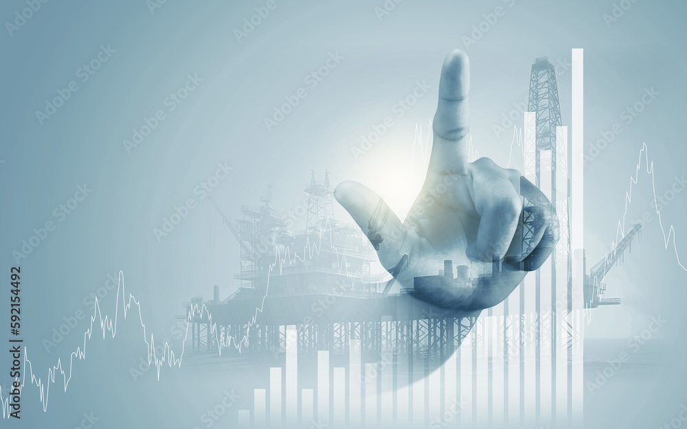 Hand growth oil industry construction platform petroleum drilling rig ...