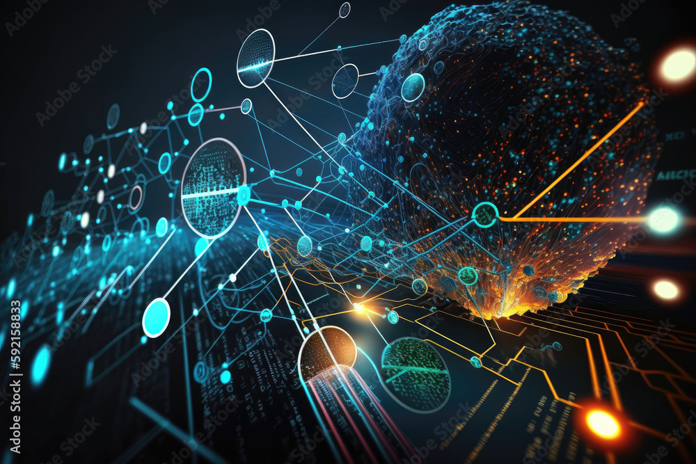 Artificial intelligence big data information flow technology background ...