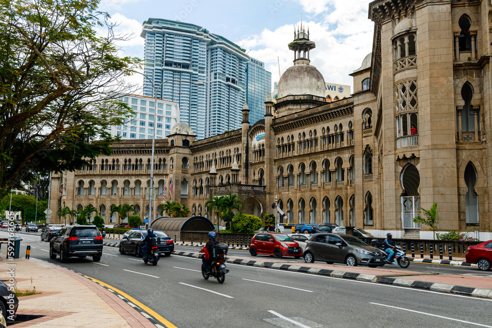 Kuala Lumpur, Malaysia - March 10, 2023: View of KTM Berhad Building ...
