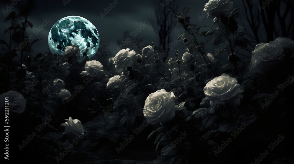 moonlit noir: the captivating allure of black roses, revealed through ...