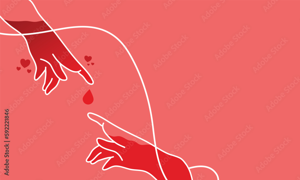 world blood donor day illustration vector background Stock Vector ...
