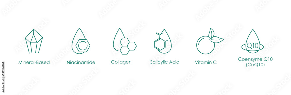 Skincare Icons Set - A Complete Collection of Modern and Versatile ...
