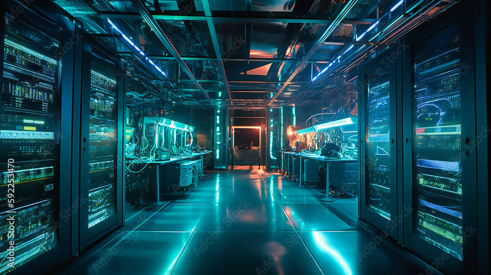 A visually stunning and immersive glimpse into a state-of-the-art data ...