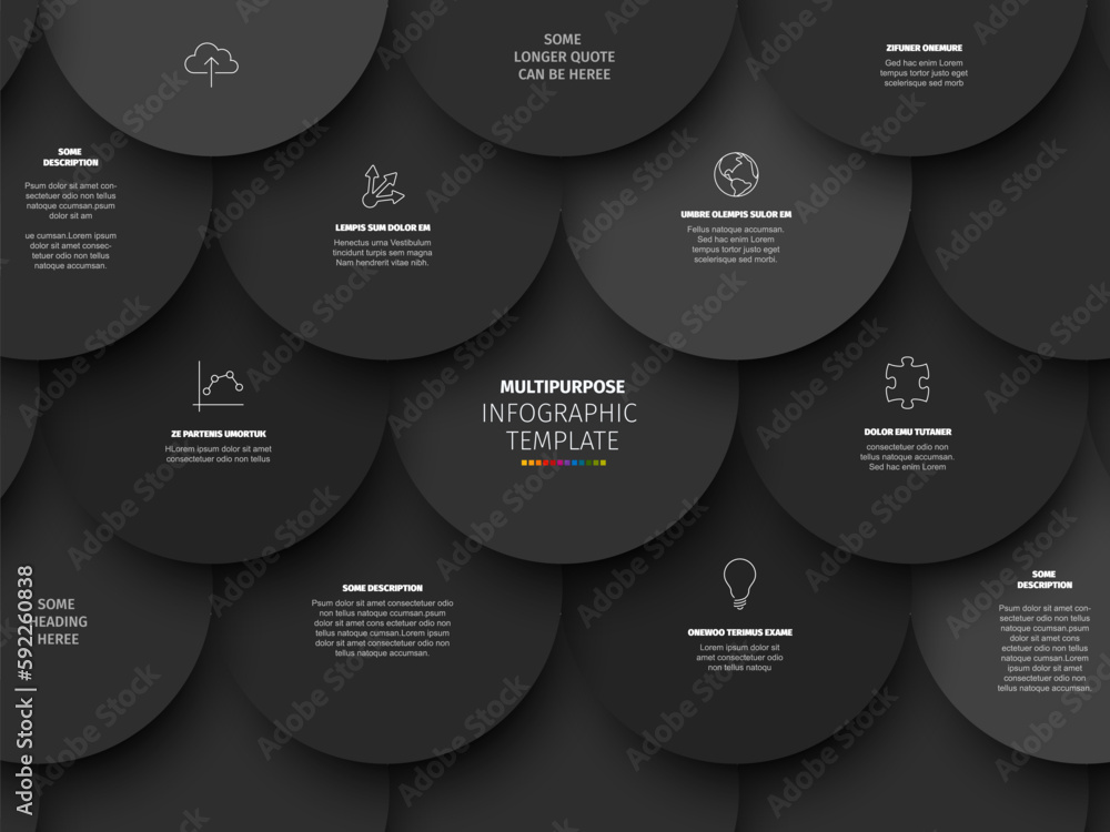 Minimal Infographic Template Vector
