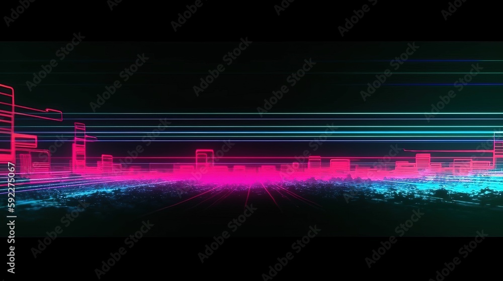 VHS scanlines glitch abstract effect background. Analog 80s and 90s ...