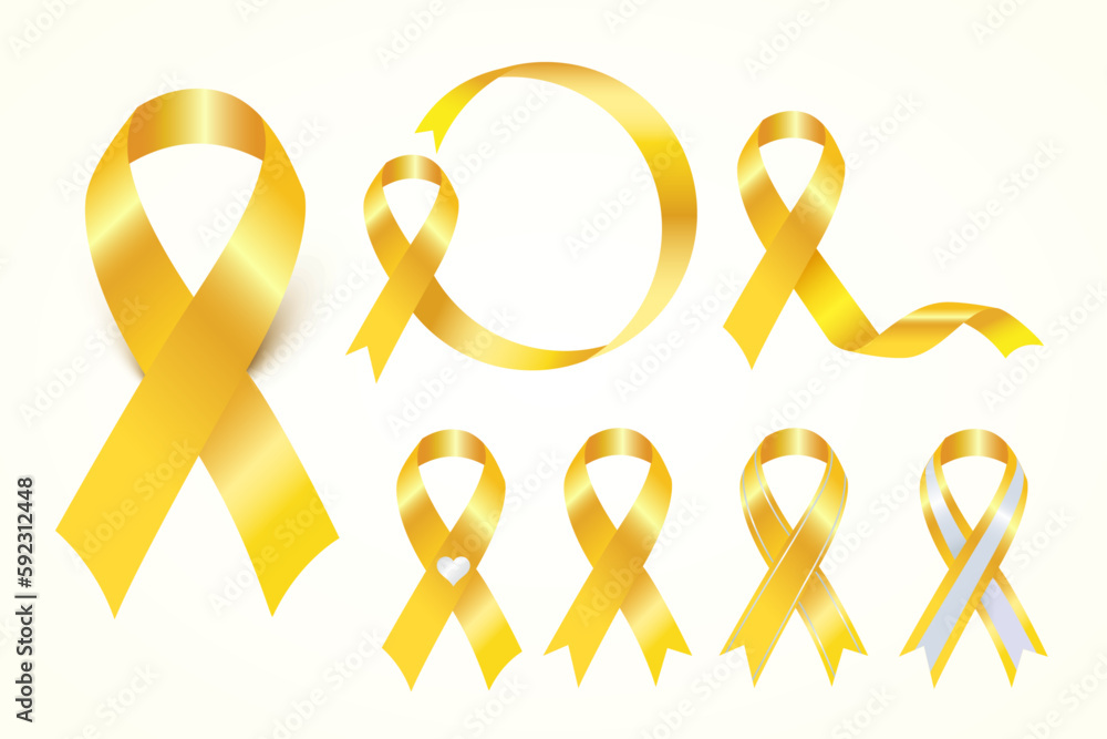 The yellow awareness ribbon can represent to show support for our ...