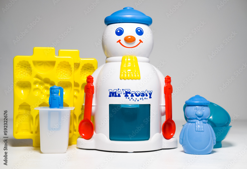kent, uk 01.01.2023 Mr Frosty The Crunchy Ice Maker Vintage Toy. Mr ...