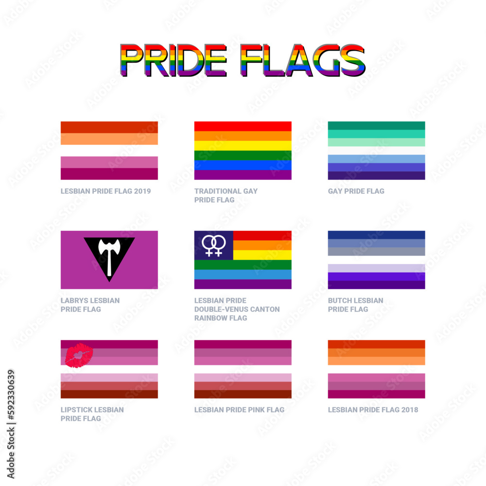 Lgbt Sexual Identity Pride Flags Gender Collection Flag Of Gay
