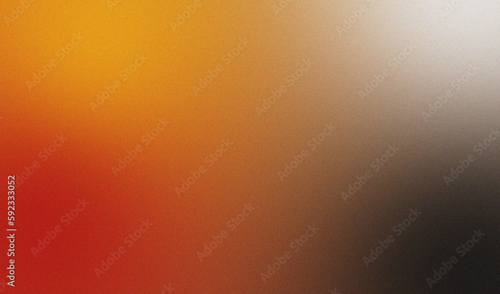 Red orange white illuminated spots on black, grainy color gradient ...