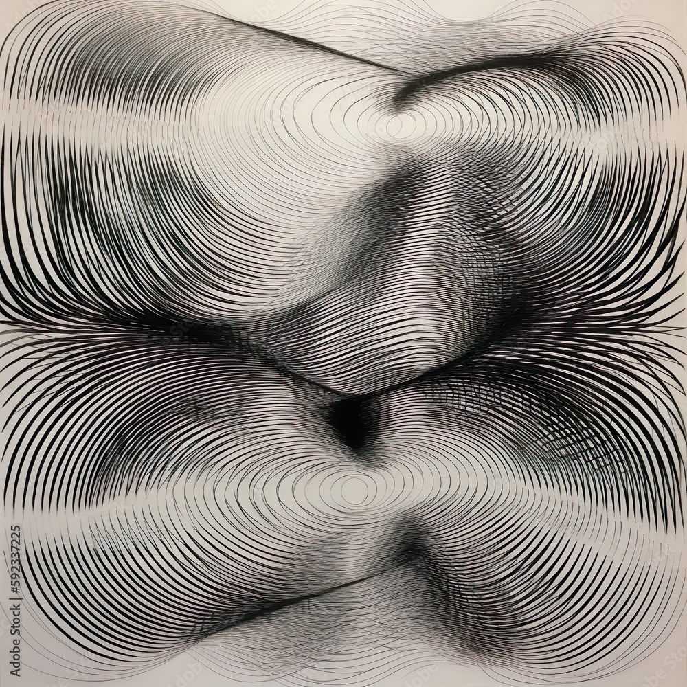 Abstract Sound Waves This Intriguing Artwork Showcases An Abstract Representation Of Sound
