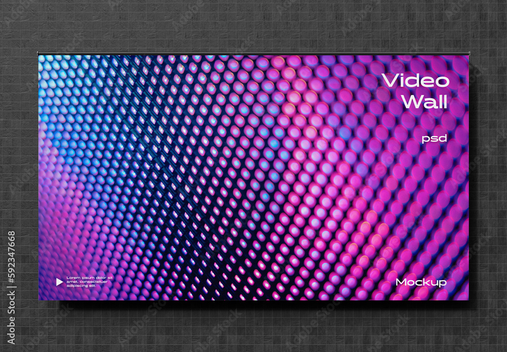 Video Wall Mockup Stock Template | Adobe Stock