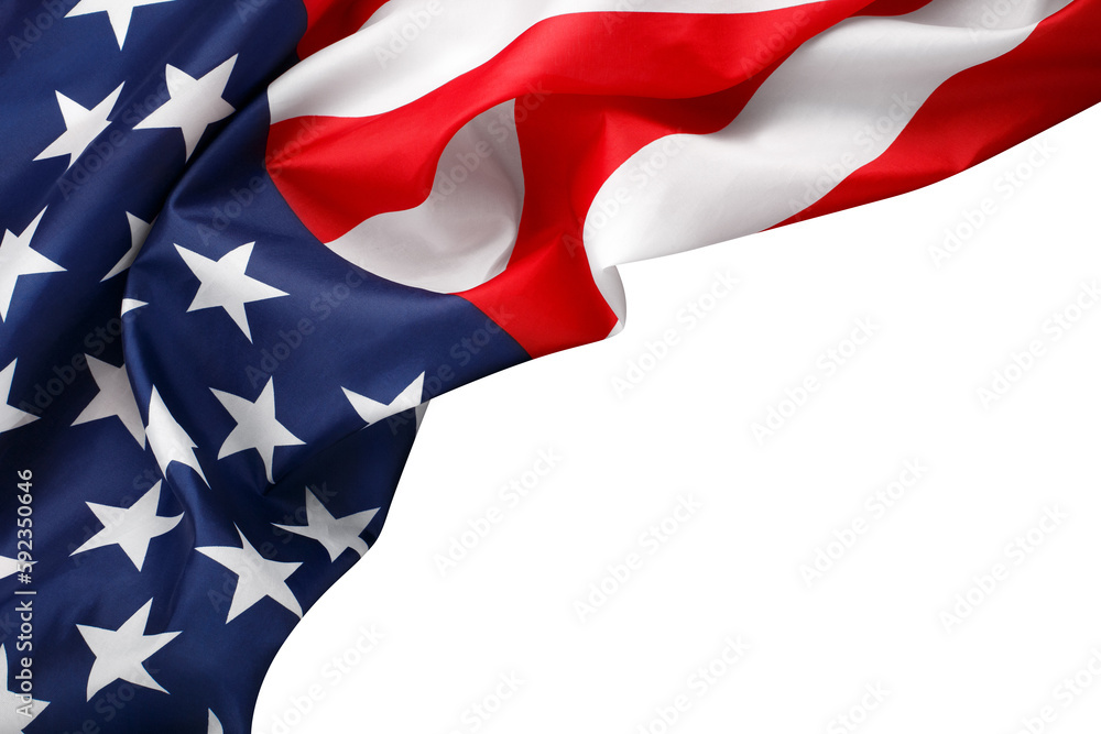 American flag cut out Stock-Foto | Adobe Stock