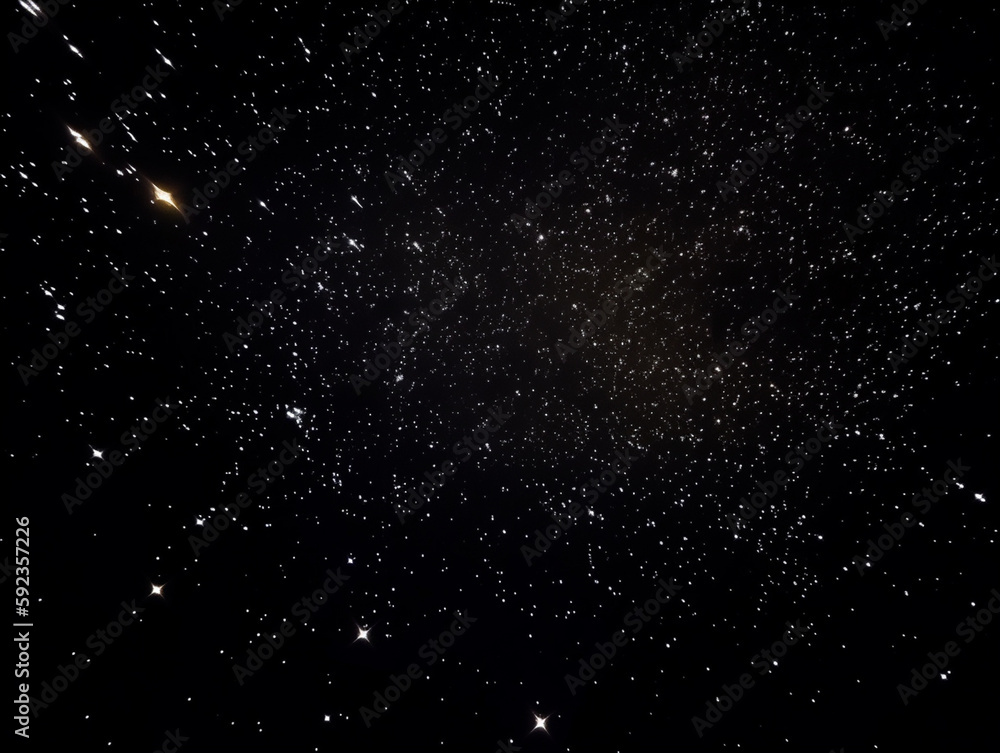 Cluster of twinkling stars visible in a clear nigh Stock Illustration ...