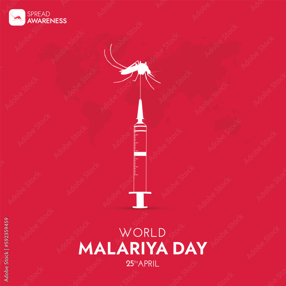 World Malaria Day Social Media Post, No mosquito No Malaria Design ...