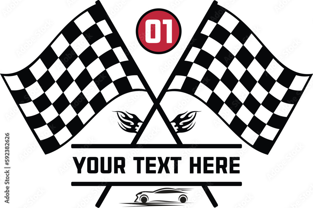 Race Start Flag digital file for tshirt design svg, png, ai, eps, pdf ...