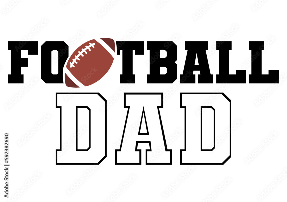 Football Dad digital file for tshirt design svg, png, ai, eps, pdf all ...