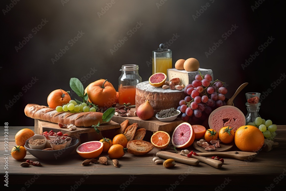 Fruit Still Life Setup