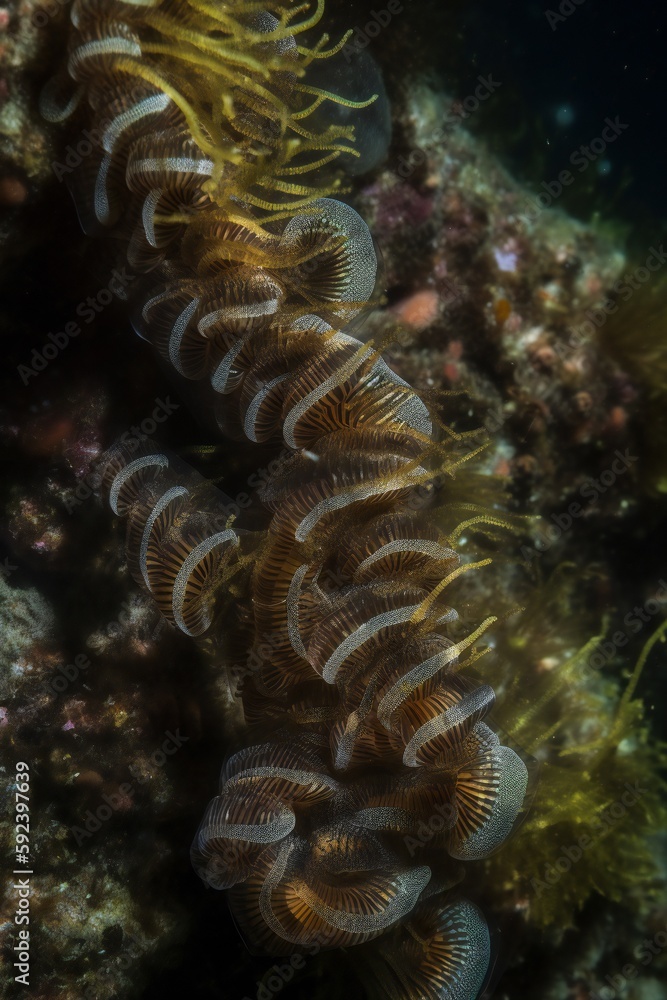 Micronature ea worms, segmented bodies, bristle-like appendages ...