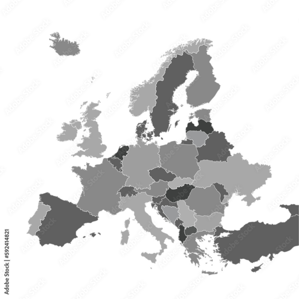 Poster Europe Map – Tableau | Europosters