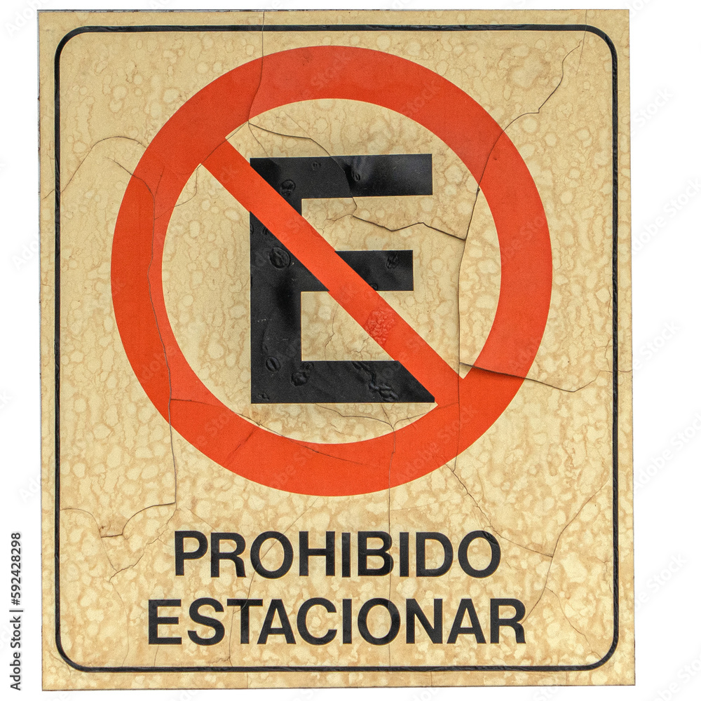 Cartel De Prohibido Estacionar No Estacionar Carteles