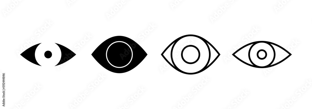 Eye icon vector for web and mobile app. Eye sign and symbol. Look and ...